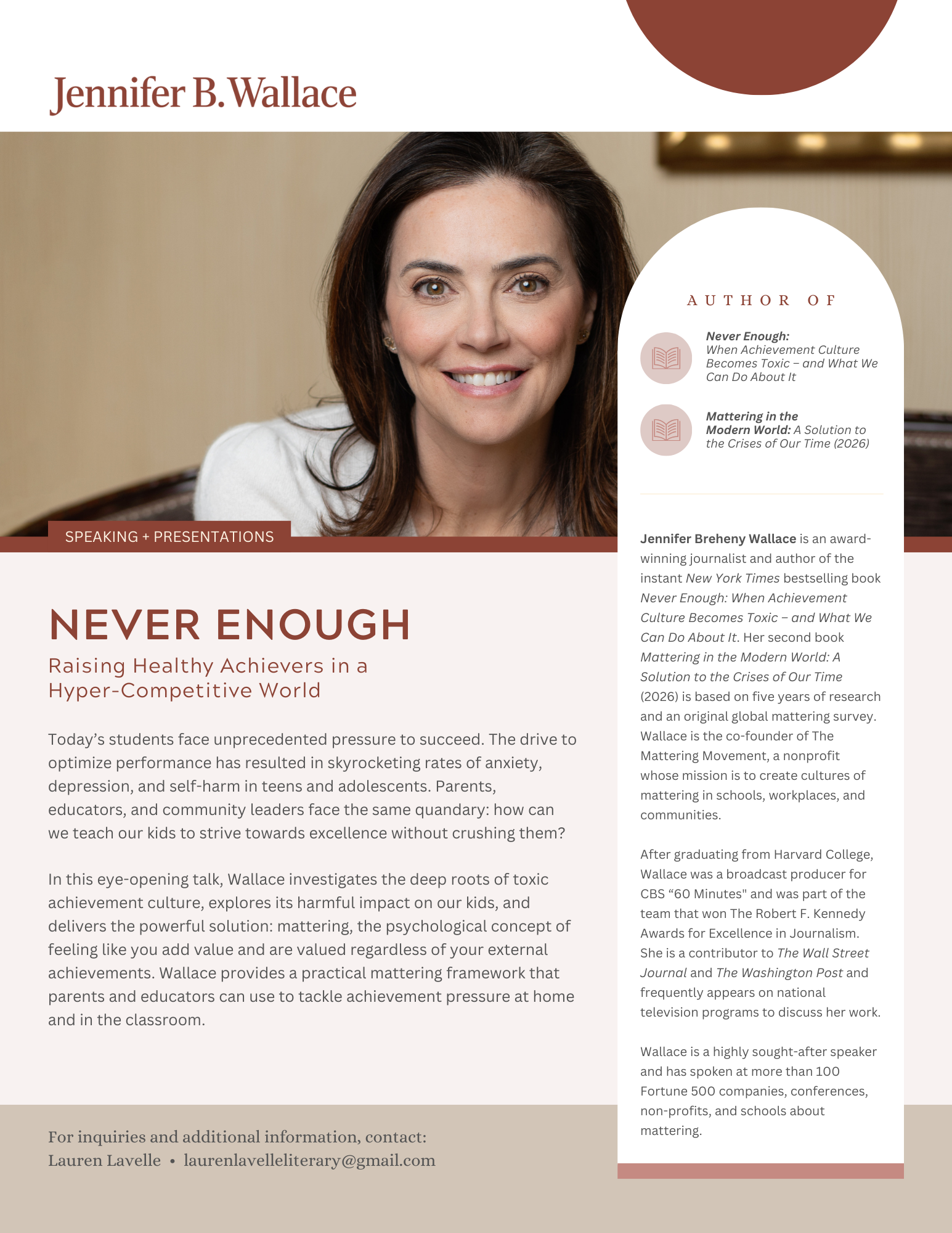 Author Jennifer B. Wallace | Laura Crossley